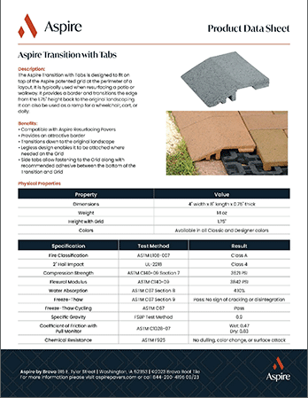 Aspire Paver Accessories | ASPIRE